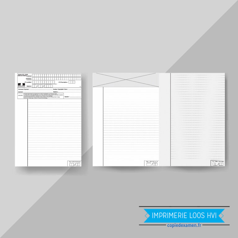 Impression de copie d'examen - Copies d'examen A4 et A3